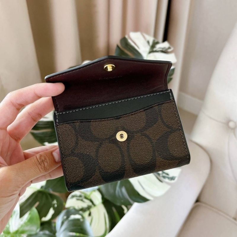 Flap Card Case In Signature Canvas | Shopee Thailand