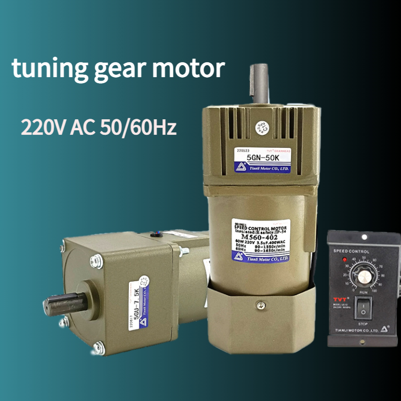 มีของพร้อมส่ง เกียร์มอเตอร์ Ac 220V 6W Single Phase Asynchronous ปรับความเร็วได้สําหรับร้าน ...