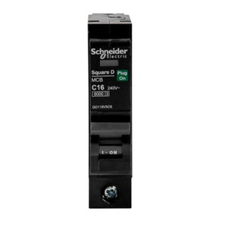 Schneider เบรกเกอร์ ลูกย่อย MCB Plug On 1P 6kA ขนาด 10A 16A 20A 25A 32A ...