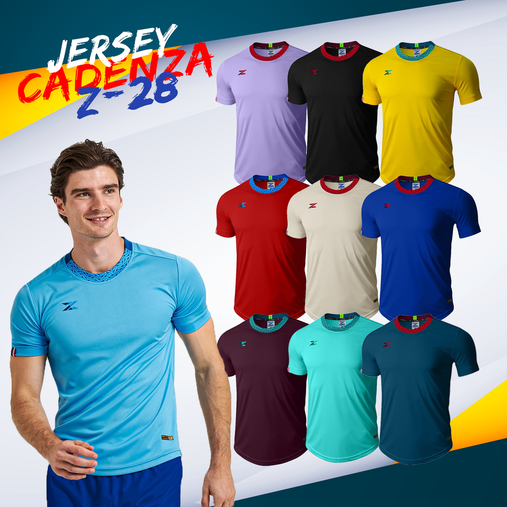 เสื้อกีฬา เสื้อฟุตบอล เสื้อกีฬาคอกลมแขนสั้น CADENZA Z-28 | Shopee Thailand