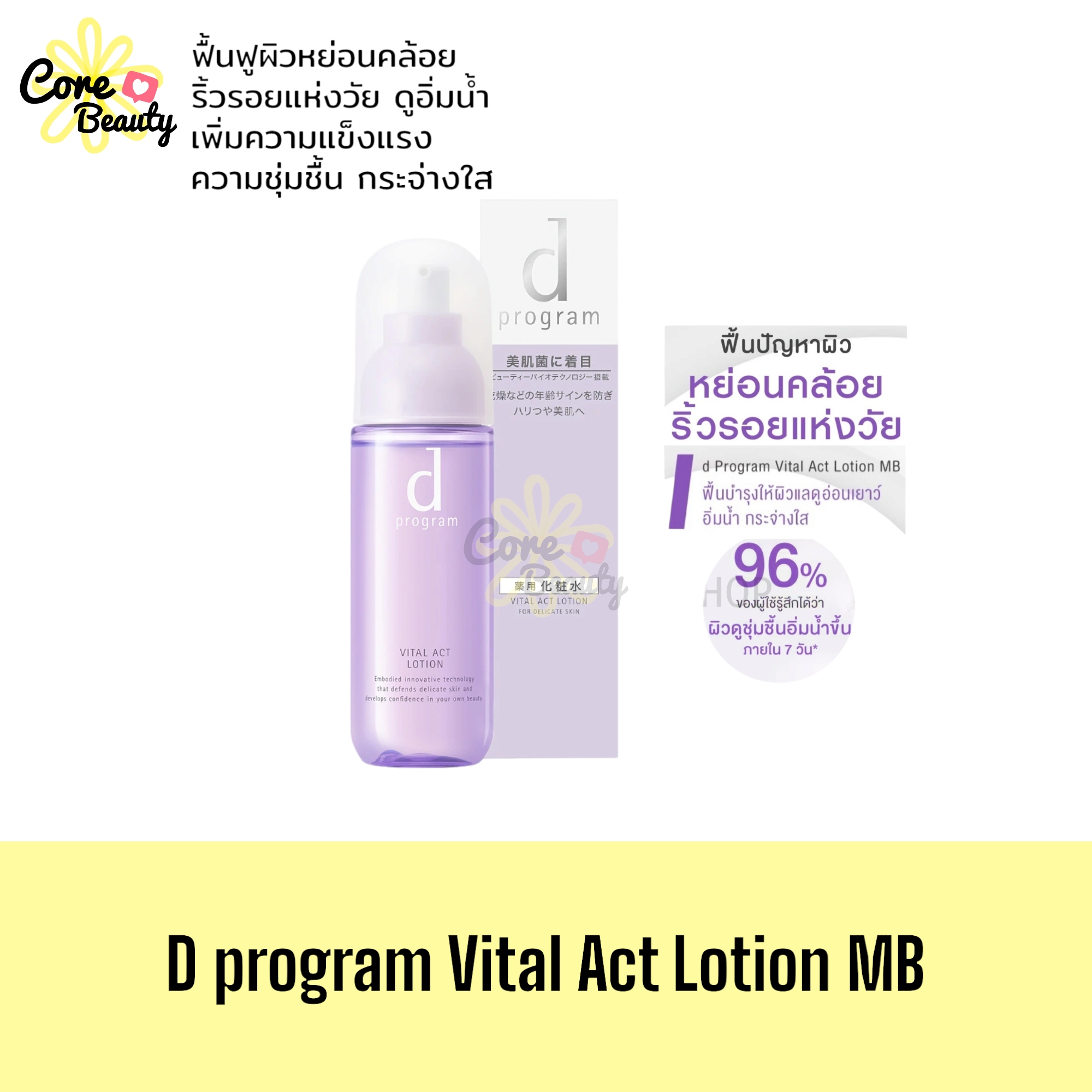[แท้,ฉลากไทย] d program vital act lotion MB 125ml. | Shopee Thailand
