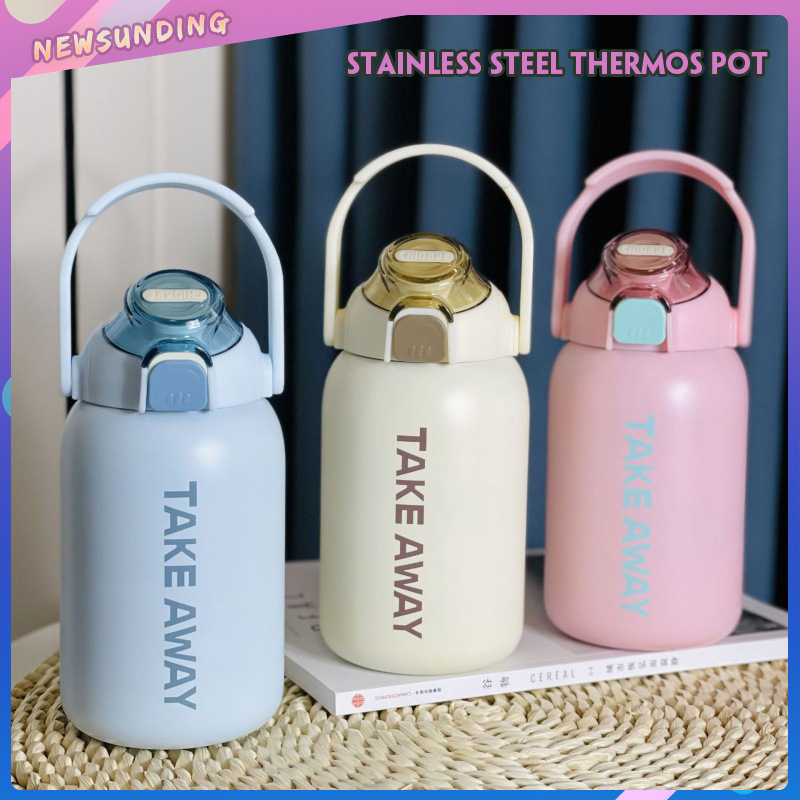 J148 ความจุขนาดใหญ่ 850ml สเตนเลส 304 น้ําเย็น เก็บความร้อน แบบพกพา พร้อมส่งกระติกน้ําร้อน พร้อม ...