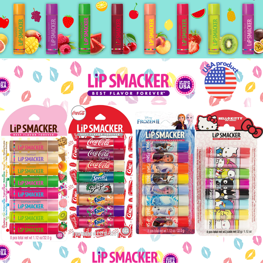 Lip Smacker Original Flavors Party Pack Lip Glosses ลิปบาล์ม ลิปกรอส ...