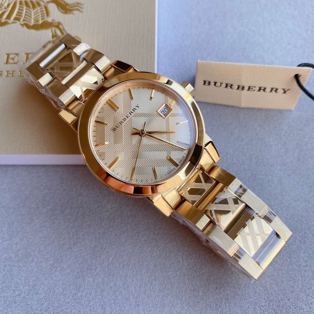 Burberry ♥รุ่น BU9145 BU9146 BU9144 34mm ของแท้100% นาฬิกาแบรนด์เนม ...