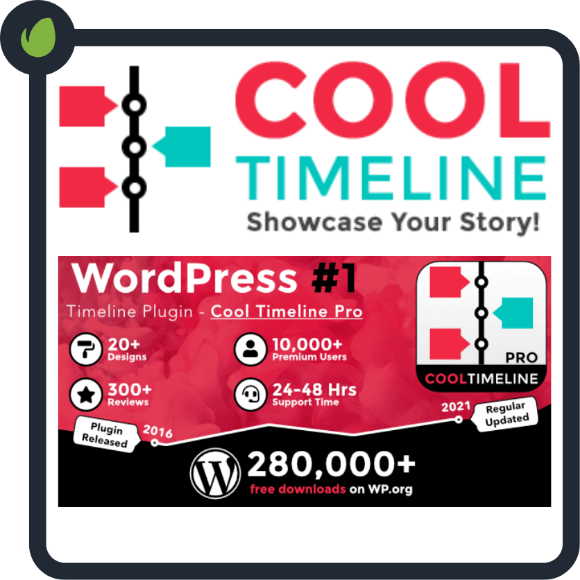 Cool Timeline Pro เวอร์ชั่นล่าสุด Horizontal & Vertical Timeline Plugin For WordPress | Shopee ...