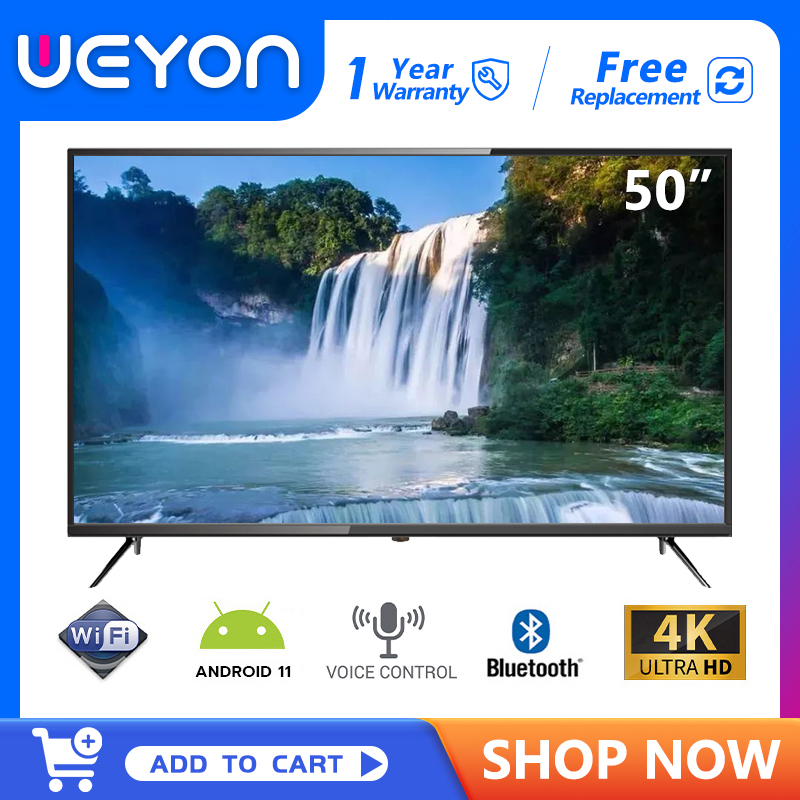 WEYON ทีวี 50 นิ้ว สมาร์ททีวี 4K UHD Smart TV LED Android TV โทรทัศน์ ...