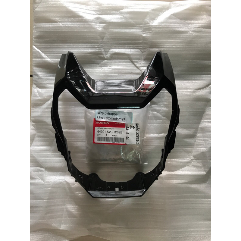 หน้ากากหน้า ติดรถสีดำ (64301-K20-T20ZE) รุ่น ZOOMER-X ปี 2015-2016 ไมล์ ...