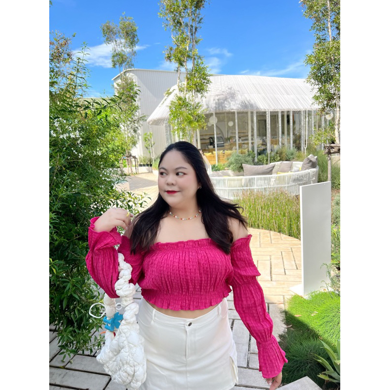 (พร้อมส่ง*) ปาดไหล่สาวอวบสองชั้น 5 สี (O7) | Shopee Thailand