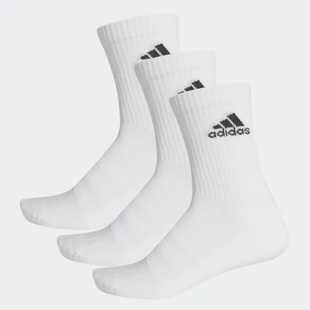 Adidas Collection ถุงเท้า TR Sock 3S Cushioned Crew 3PP DZ9345 / DZ9346 ...