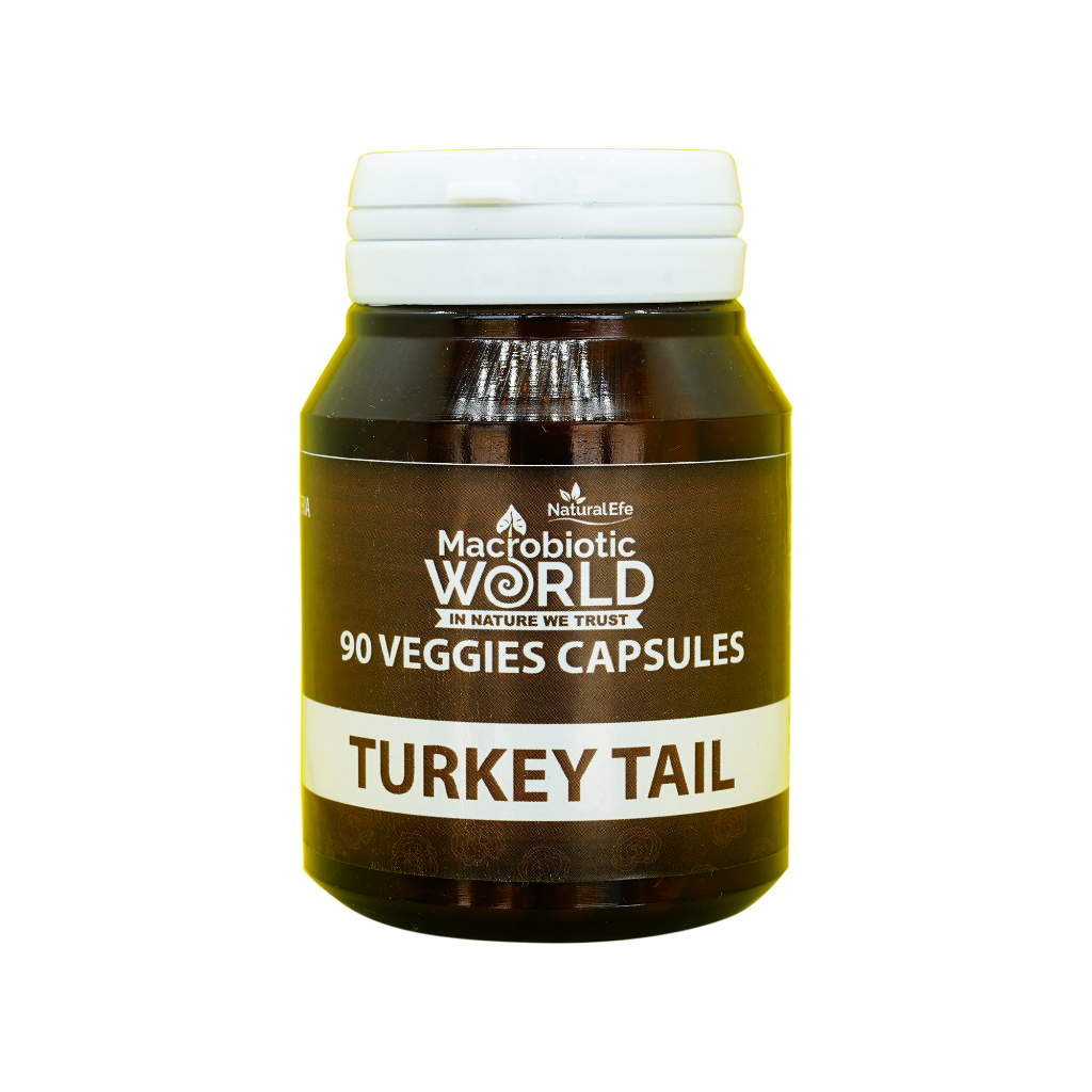 Natural Efe/ Turkey Tail 90 Veggies Capsules 500mg / เห็ดหางไก่งวง ...