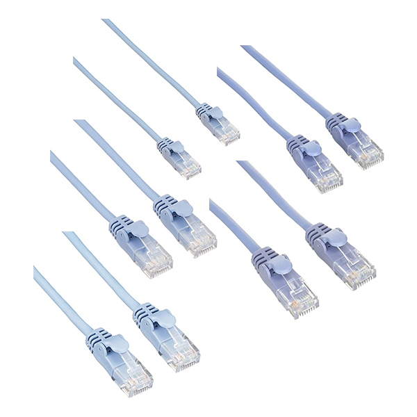 Elecom Ld-Cty/Bu1 2008 สายเคเบิ้ล Lan Cat5E แบบนิ่ม ยาว 1 เมตร สฟ้า | Shopee Thailand