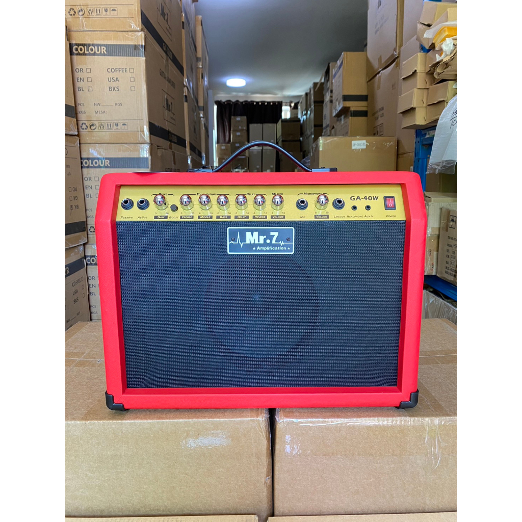 ตู้แอมป์กีตาร์ MR.7 GA-40W (แถมฟรี สายแจ็ค 1 เส้น) | Shopee Thailand