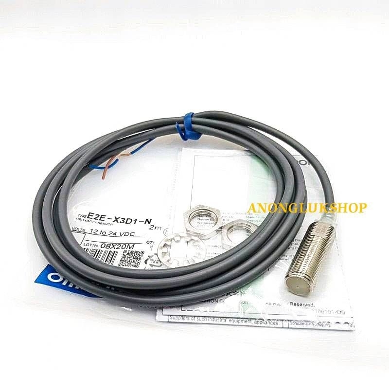 E2E-X3D1-N พร็อกซิมิตี้เซ็นเซอร์จับโลหะ 2สาย DC M12 ชนิด No ระยะจับ 3มิล | Shopee Thailand