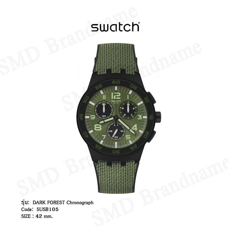 SWATCH นาฬิกาข้อมือชาย/หญิง Chronograph BIG BOLD สินค้าแท้ ประกันศูนย์ ...