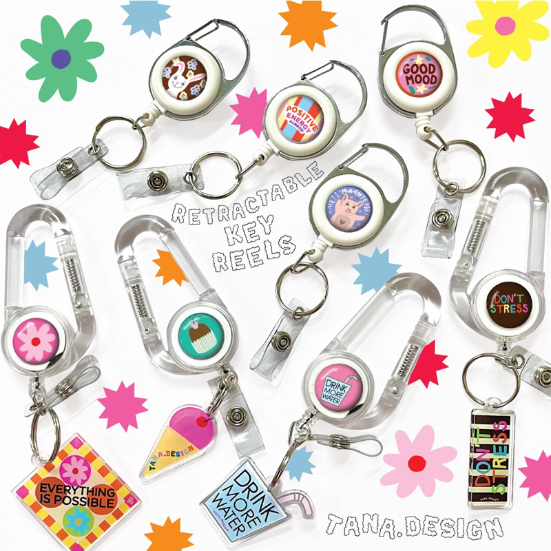 Tana.design Retractable Key Reels | Shopee Thailand