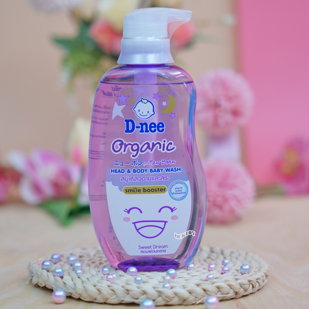 D-nee organic ดีนี่ ออร์แกนิค สบู่เหลวอาบและสระผม ฟอร์นิวบอร์น380มล. ...