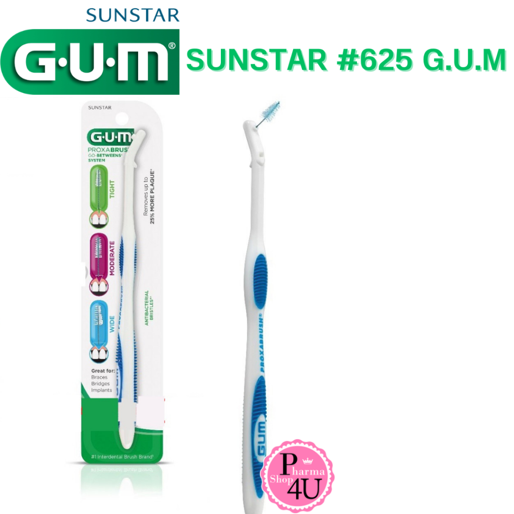 Sunstar Gum แปรงซอกฟัน ด้ามยาว Proxabrush Go-Betweens รุ่น625 ...