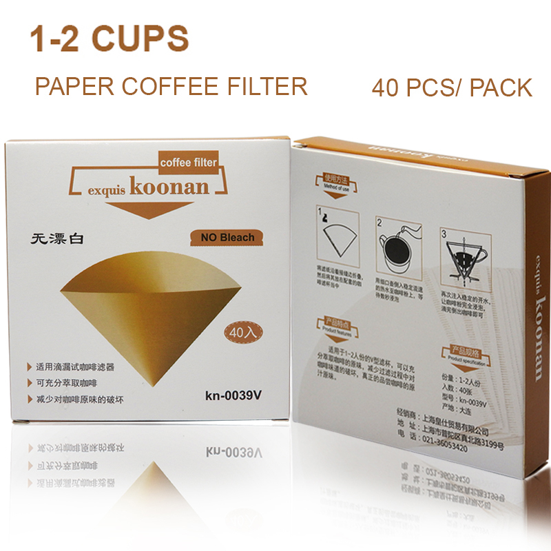 [บ้านกาแฟ] กระดาษกรองกาแฟ Koonan ทรงกรวย สีขาว สำหรับถ้วยกรอง | Shopee ...