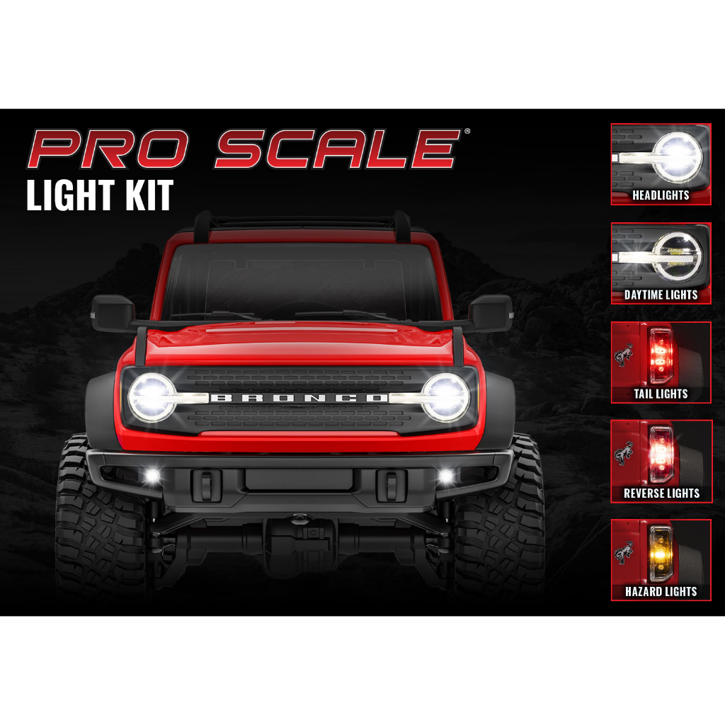Traxxas TRX-4M® Bronco Pro Scale™ Light Set LED light set complete ...