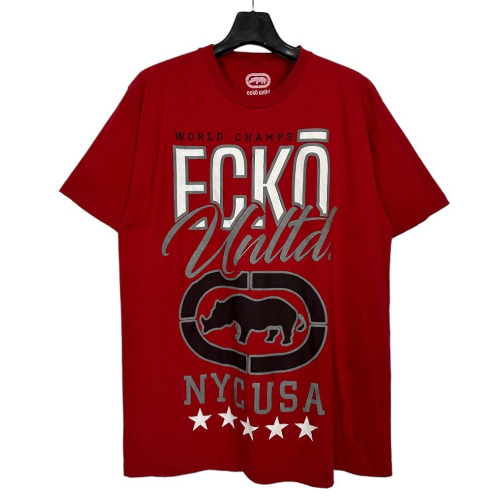 ecko unltd เสื้อยืดลายสกรีน (สภาพดี) | Shopee Thailand