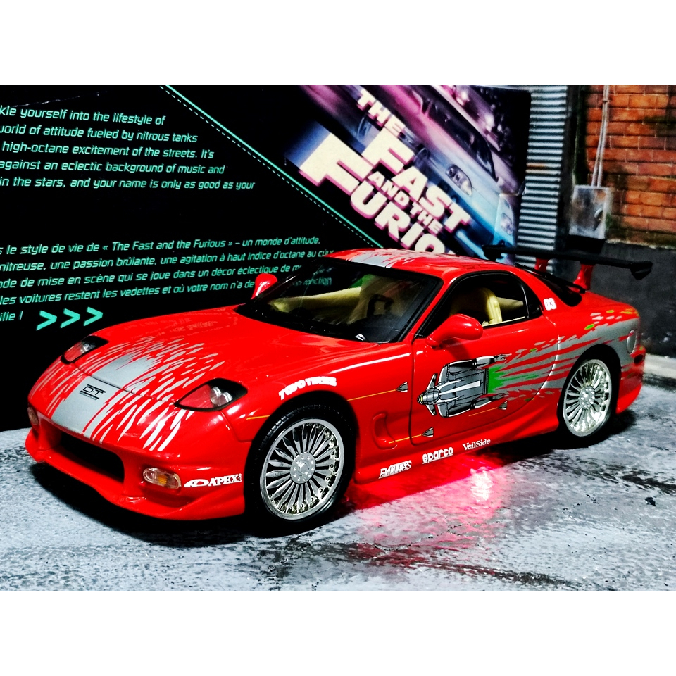 โมเดลรถRx7 1/18 โมเดลรถ RX7 โมเดลรถ RX-7 โมเดลรถFast & Furious Dom's RX ...