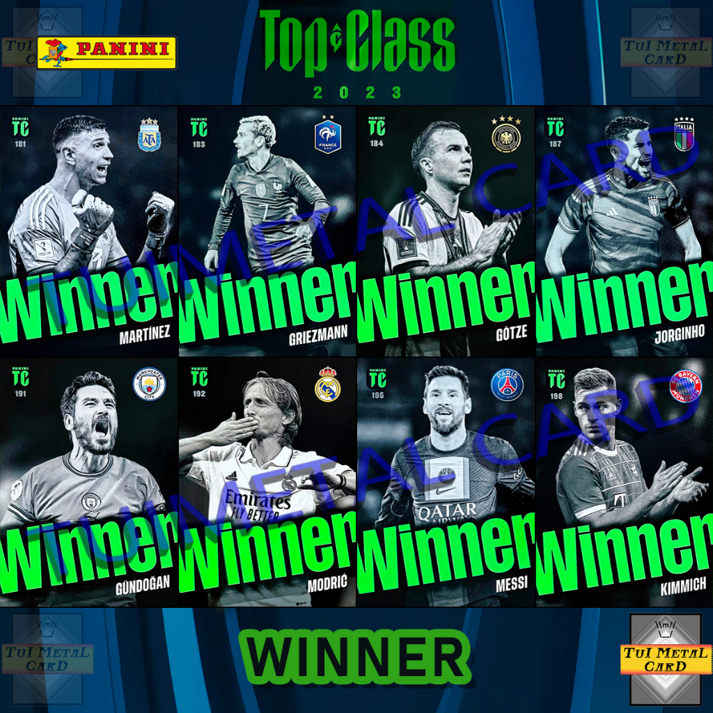 PANINI TOP CLASS 2023: WINNER การ์ดสะสมฟุตบอล Football Trading Card ...