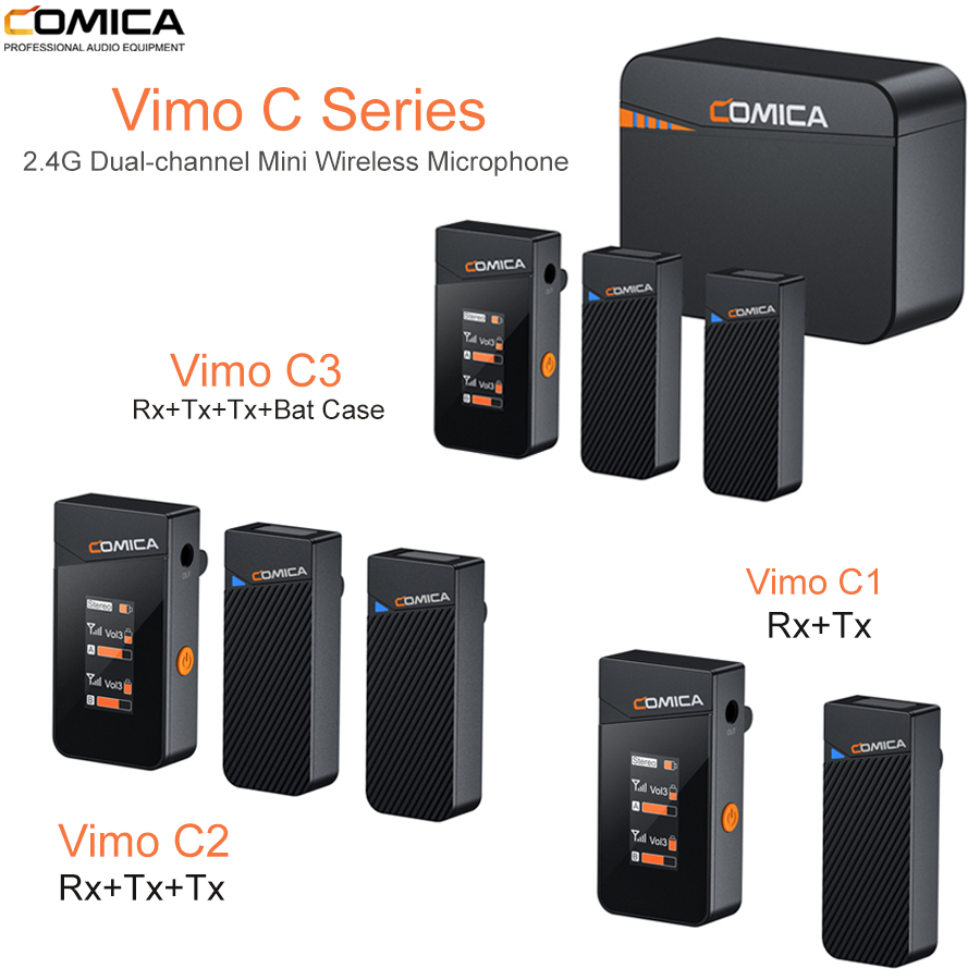 Comica Vimo C Series C1/C2/C3 2.4G Dual-channel Mini Wireless Microphone | Shopee Thailand