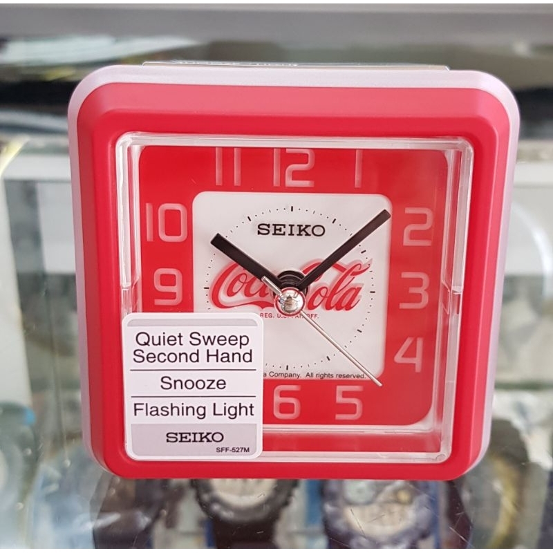นาฬิกาปลุก นาฬิกาตั้งโต๊ะ Seiko รุ่น Coca-Cola Coke Watch ของแท้ ของ ...