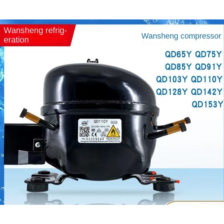 แบรนด์ใหม่เดิม Wansheng ตู้เย็นตู้แช่แข็งR600aคอมเพรสเซอร์ QD65Y 75Y ...