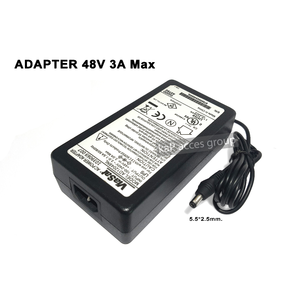 AC POWER ADAPTER DC 48V 3.0A (ViaSat) 5.5x2.5mm. เกรด A | Shopee Thailand