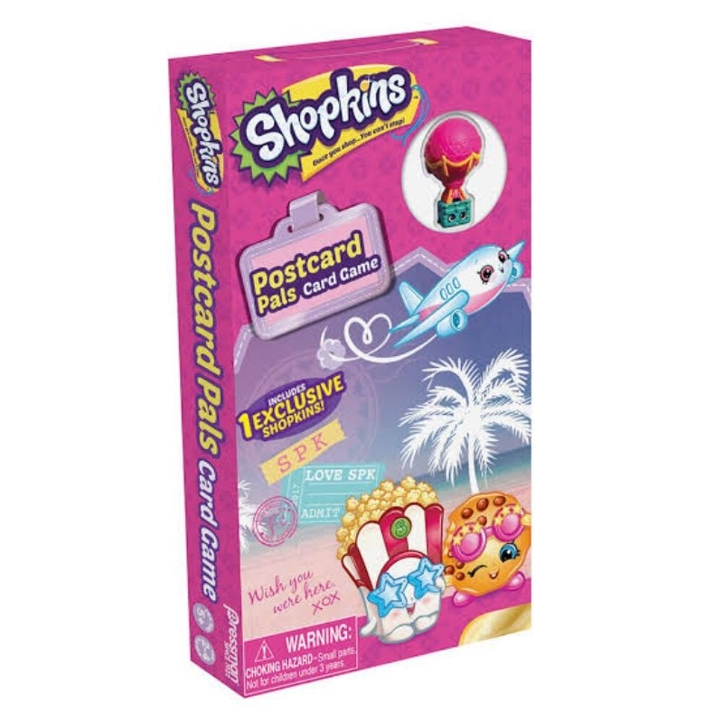 Pressman Toys: Shopkins Postcard Pals Card Game with Collectible ...