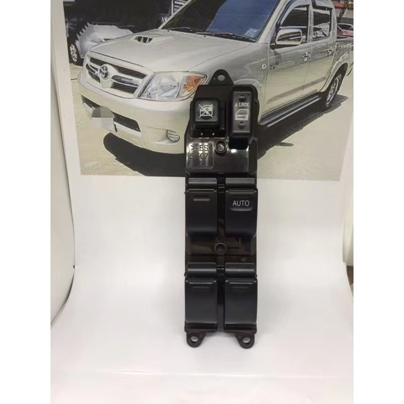 สวิทช์กระจกไฟฟ้า Toyota Vigo รุ่นหลังดำสำหรับรถปี 2003 2007รุ่นหลังดำ ...