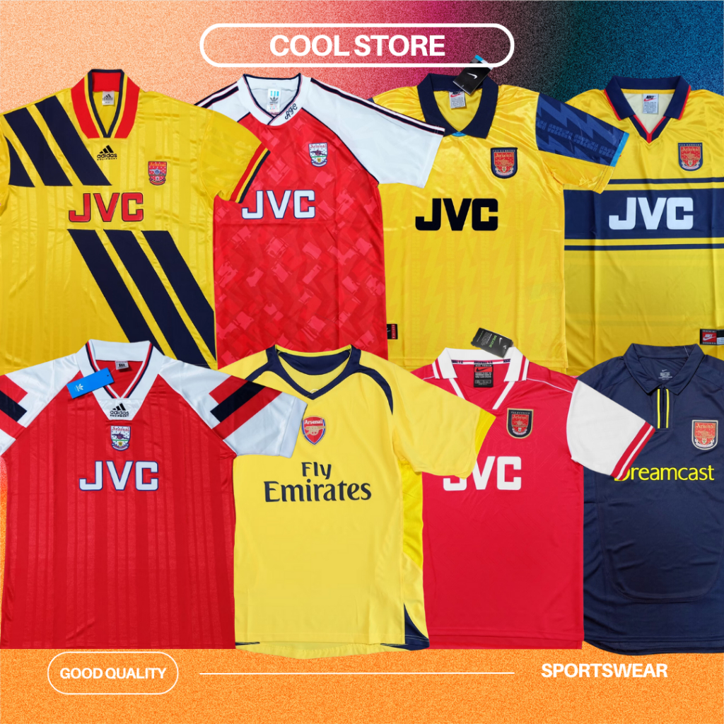 Arsenal Vintage Jersey เสื้อบอลอาร์เซนอลย้อนยุค เสื้ออาร์เซนอลย้อนยุค ...
