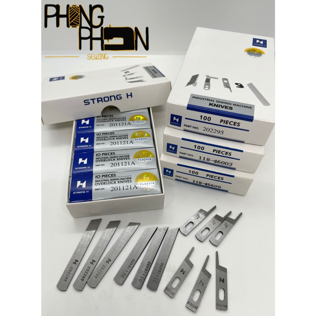 ใบมีดจักรโพ้ง บน-ล่าง 3, 4 ,5 เส้น ยี่ห้อ STRONG H แท้ ( ขายยกกล่อง 10 ...