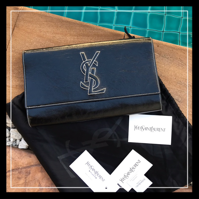 YSL CLUTCH BAG มือสอง ของแท้ | Shopee Thailand