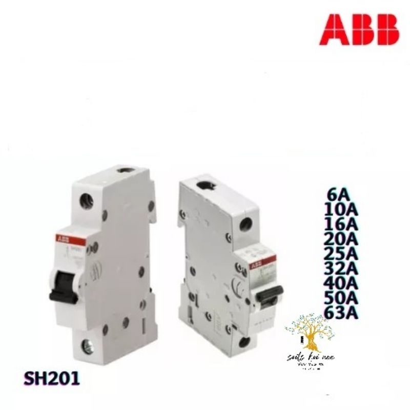 ABB ลูกย่อยเซอร์กิตเบรกเกอร์ 1 pole 6kA (MCB Mini Circuit Breaker) ขนาด 6A,10A,16A,20A,25A,32A ...