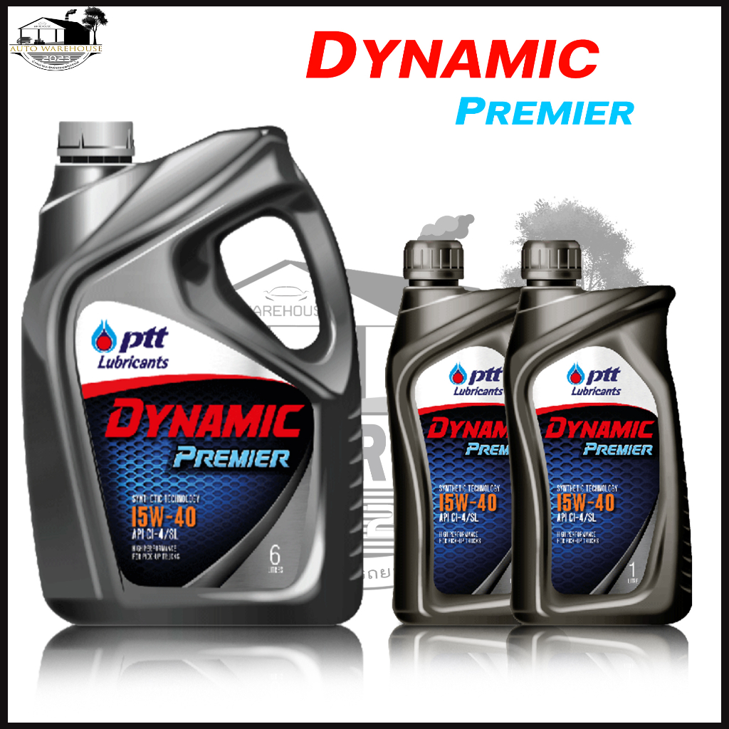 PTT DYNAMIC PREMIER ปตท น้ำมันเครื่องดีเซล กึ่งสังเคราะห์ SAE 15w-40 ...