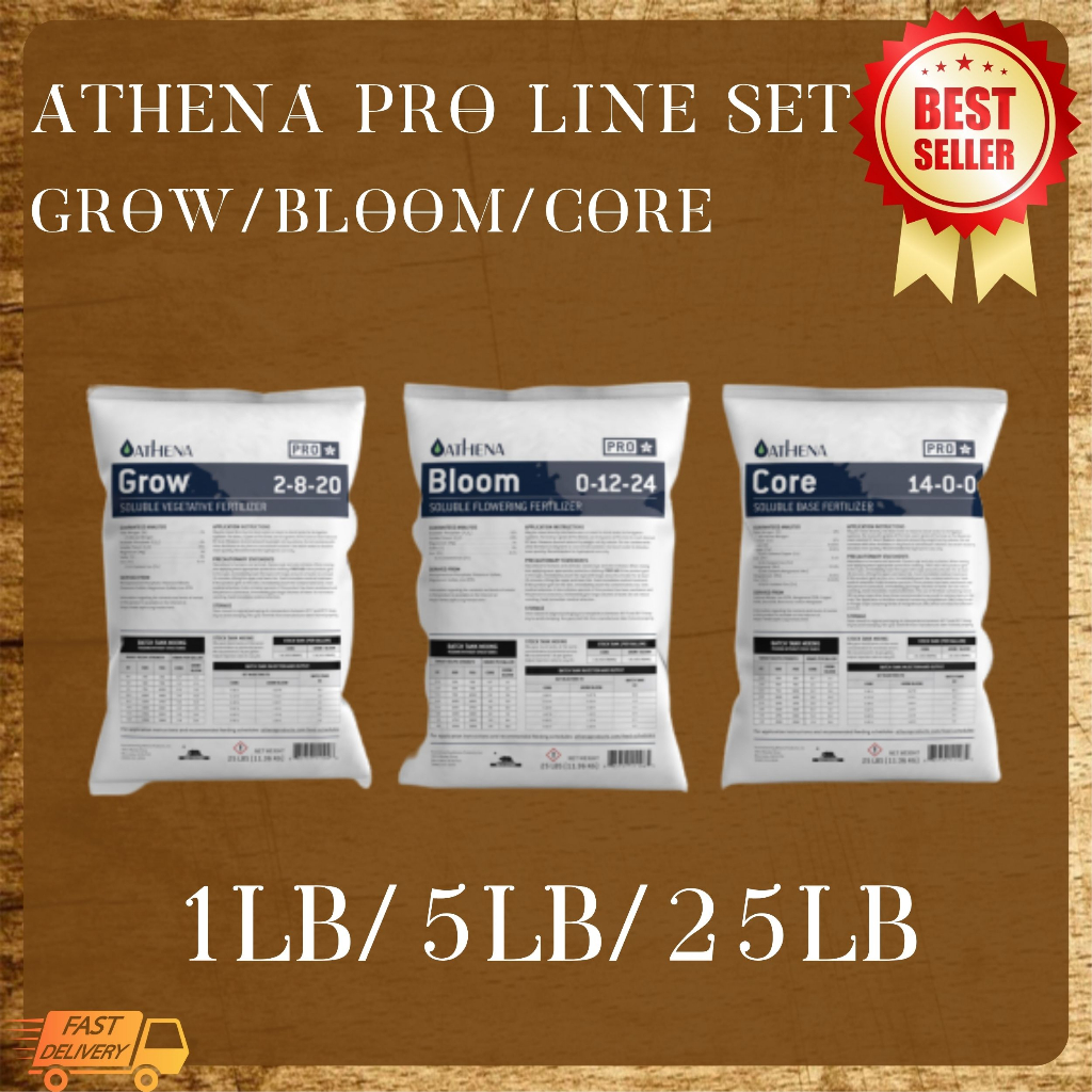 ATHENA PRO LINE SET (Grow/Bloom/Core) สำหรับทำใบ ทำดอก และสารอาหาร ...