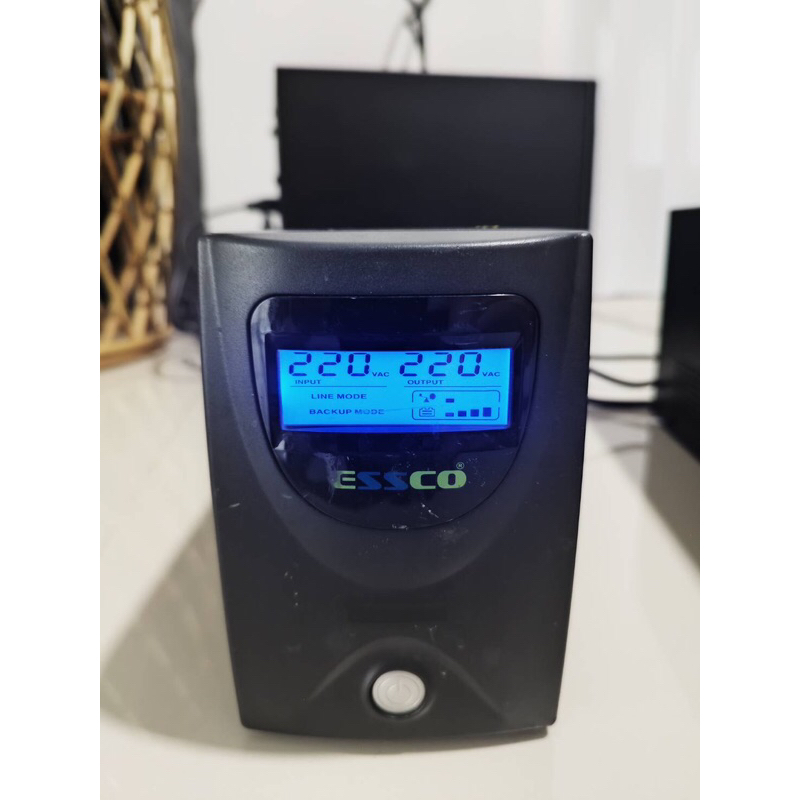 UPS เครื่องสำรองไฟมือสอง (second hand) Essco ME-800 C 800VA/480W สินค้าพร้อมใช้งาน รับประกัน 1 ...
