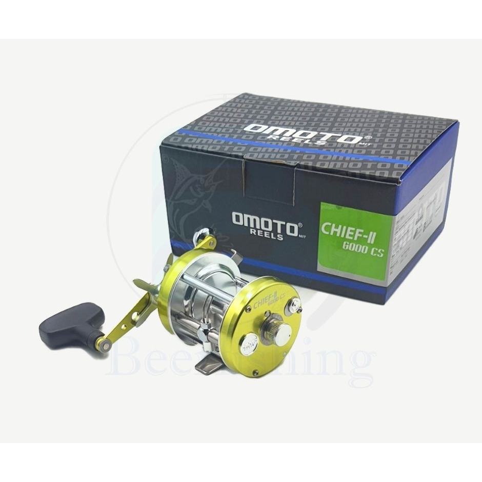 รอกตกปลาOMOTO (โอโมโต้)CHIEF II 6000/6001 CS รอกเบทกลม รอกกระปุก หมุน ซ้าย-ขวา มีหลายสี | Shopee ...