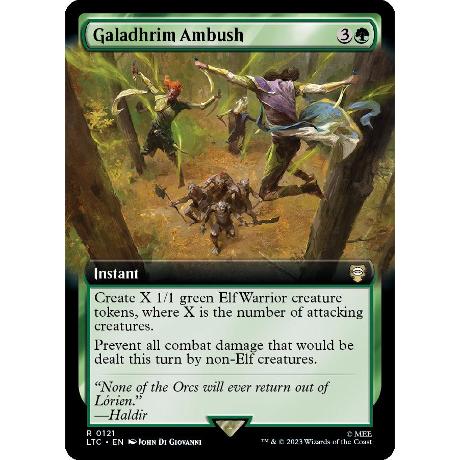 Galadhrim Ambush การ์ด Magic The Gathering ของแท้ จากชุด The Lord Of ...