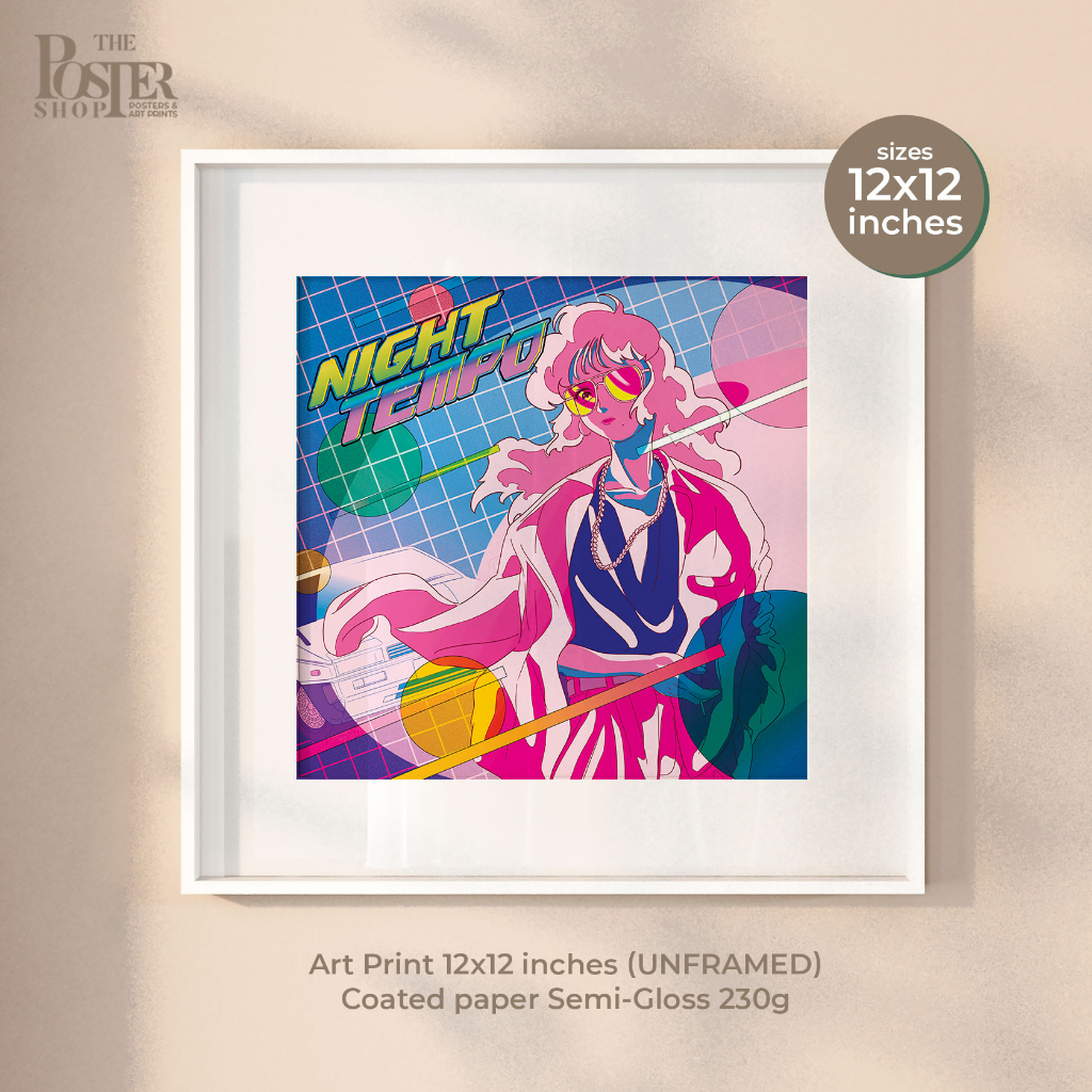 Night Tempo Posters 80's retro culture - japan city pop style โปสเตอร์ ...