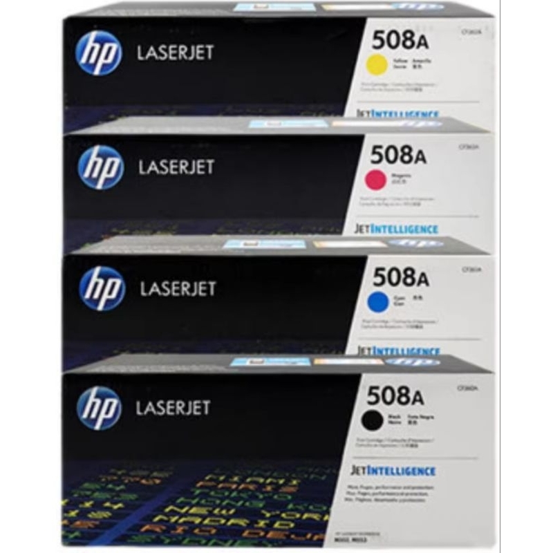 หมึกโทนเนอร์ เลเซอร์สี HP LaserJet Color 508A CF360A, CF361A,CF362A ...