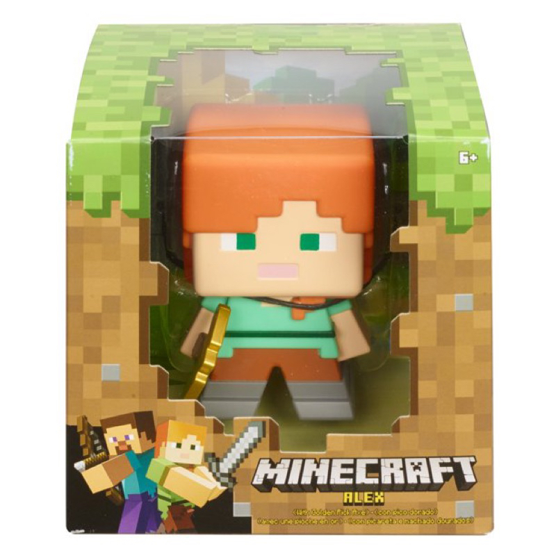 Minecraft Mega-figures Alex with Golden Pick Axe 5.5 นิ้วของแท้ ...