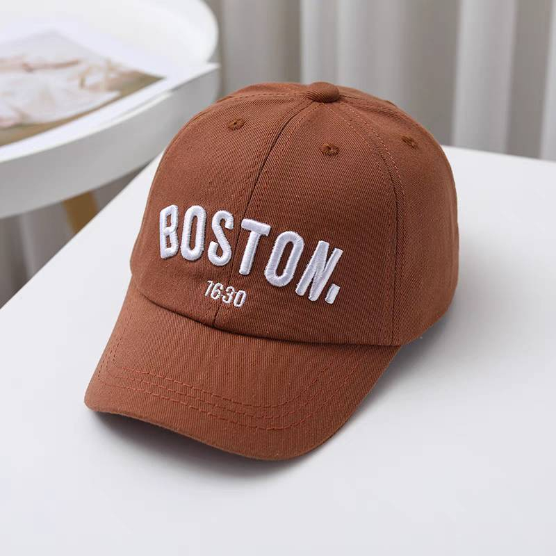 [พร้อมส่ง] หมวกเด็ก 6เดือน-4ปี รอบหัว:49-51 cm. ปักอักษร " BOSTON 1630 ...