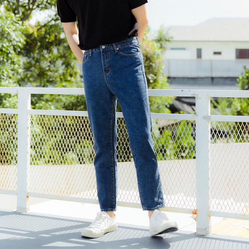 กางเกงยีนส์ทรงกระบอกเล็ก (รหัส E003) | Shopee Thailand