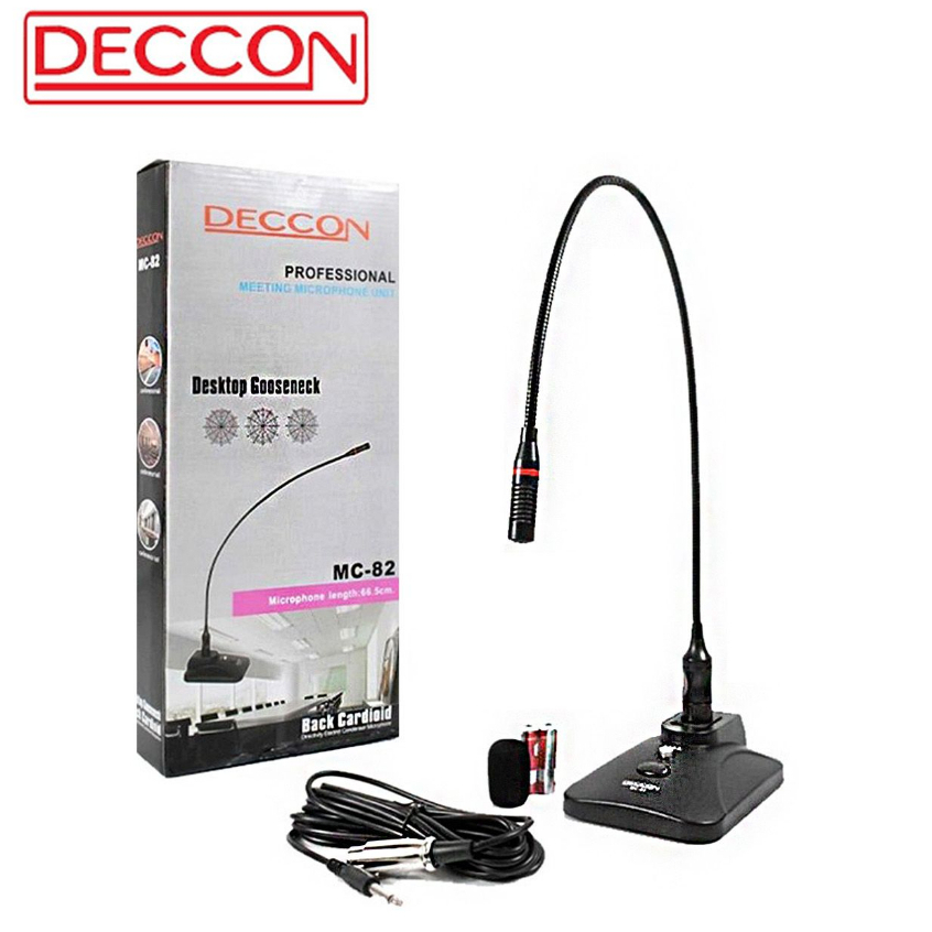 DECCON ไมค์โครโฟนประชุมตั้งโต๊ะ รุ่น MC-82 (สีดำ) ฟรี สาย 5 เมตร+ฟองสวม ...