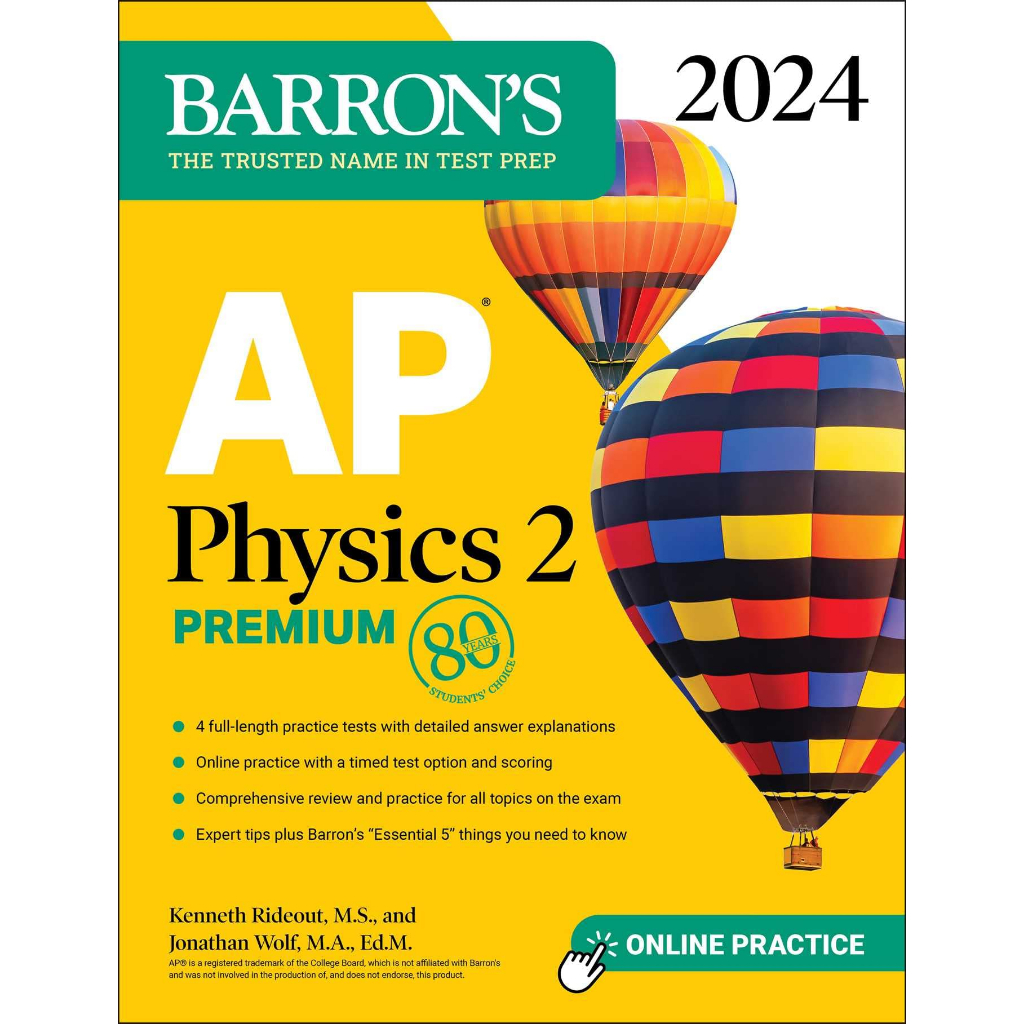AP PHYSICS 2 PREMIUM, 2024: 4 PRACTICE TESTS + COMPREHENSIVE REVIEW ...