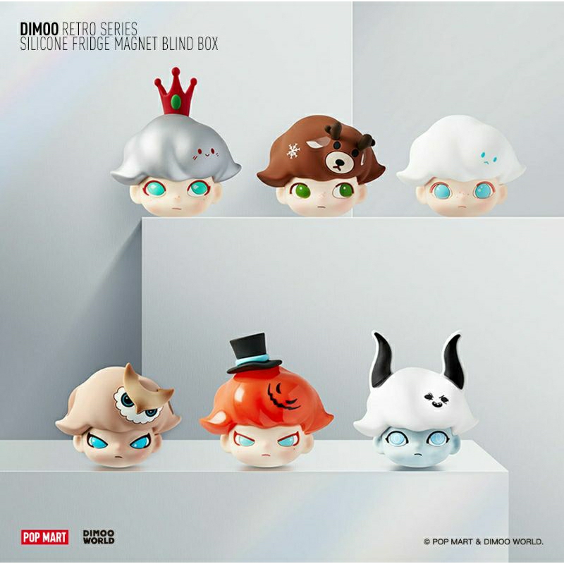 ⚡พร้อมส่ง⚡ แบบตัวแยก, แบบสุ่ม Dimoo Retro Silicone Fridge Magnet Blind ...