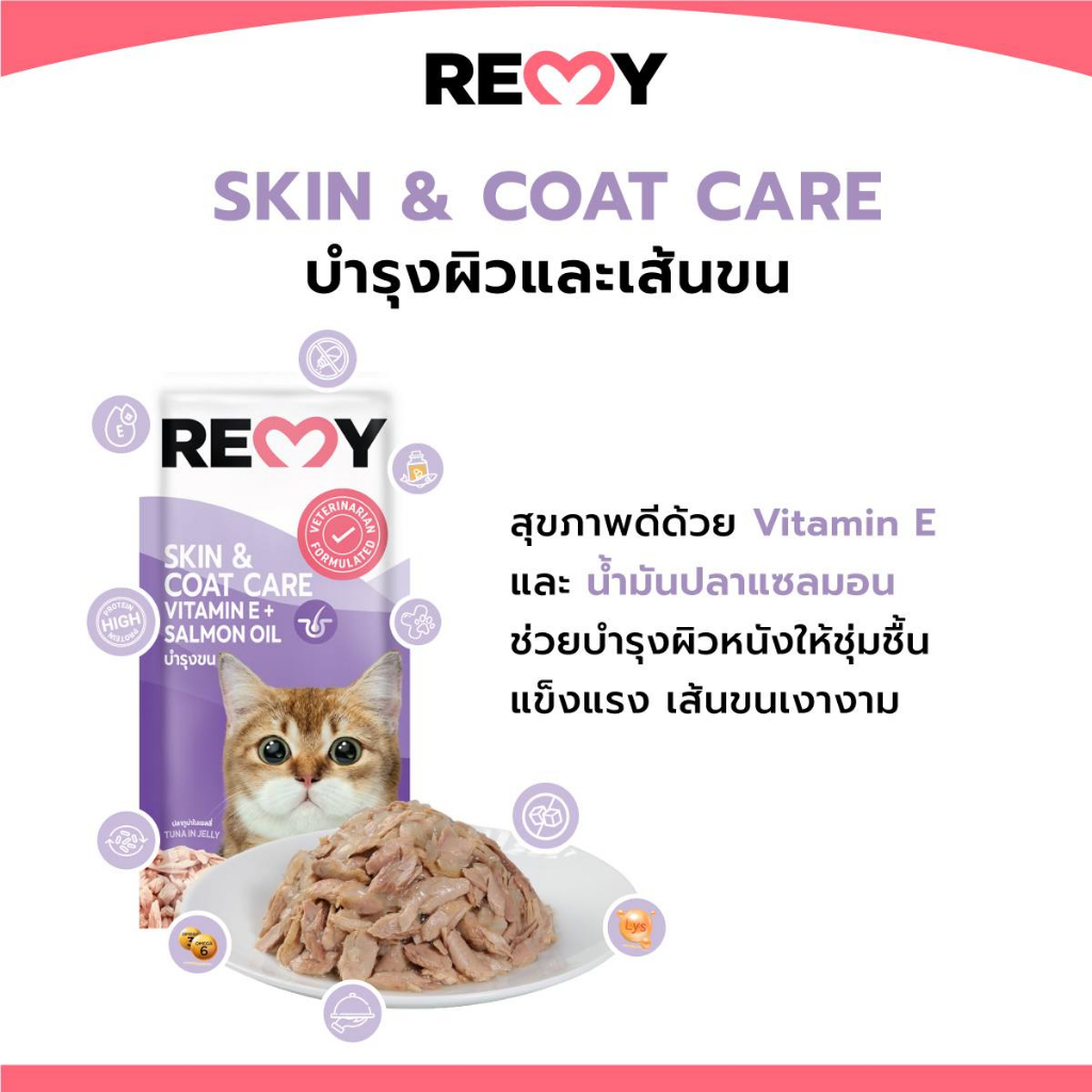 REMY CATอาหารเปียกแมวเรมี่่ ขนาด70กรัม 48ซอง | Shopee Thailand